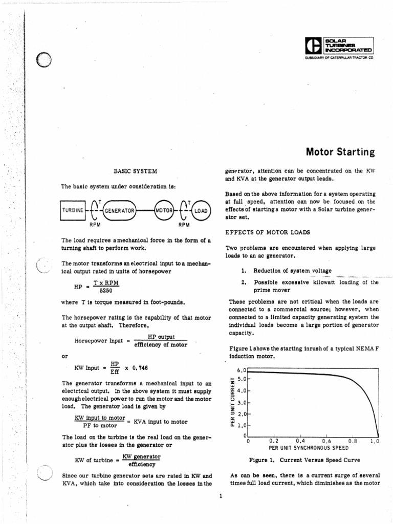 Motor Starting | PDF