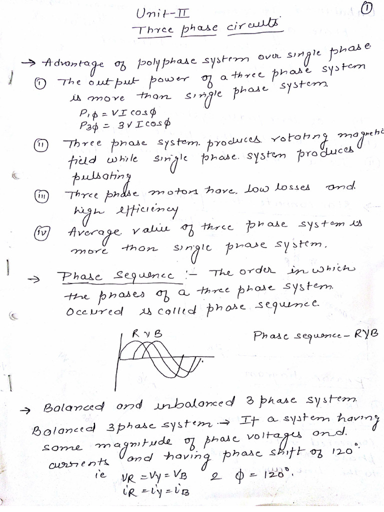 three phase ckt | PDF