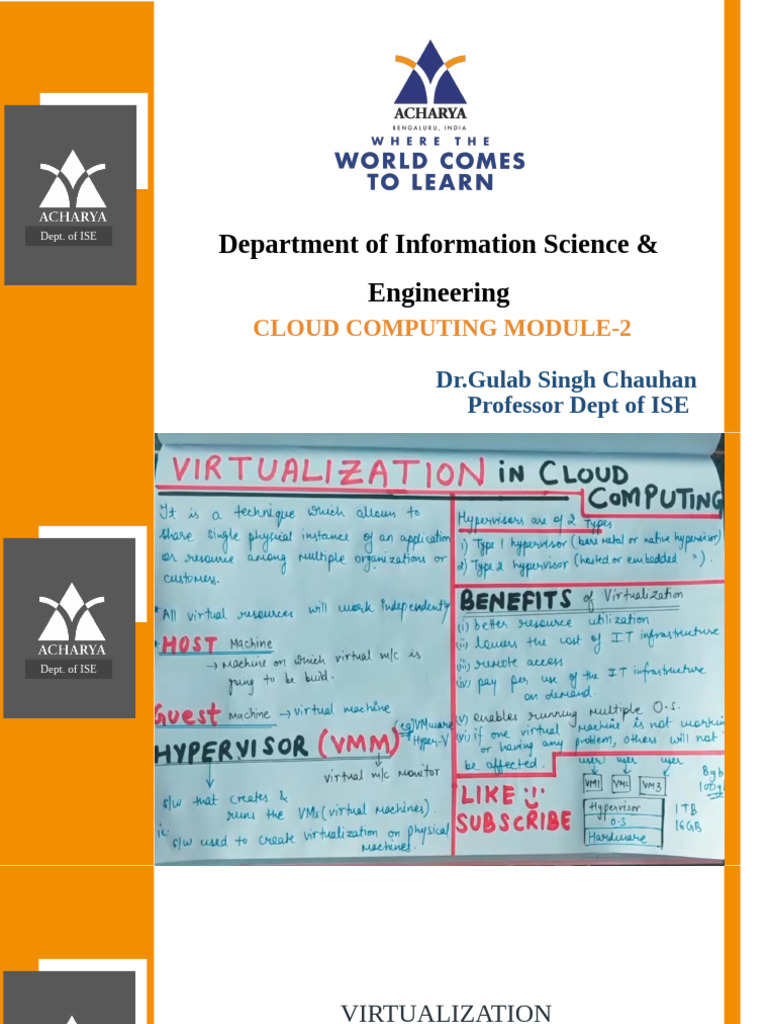 Cloud Computingppt Module2 GSC | PDF | Virtualization | Cloud Computing