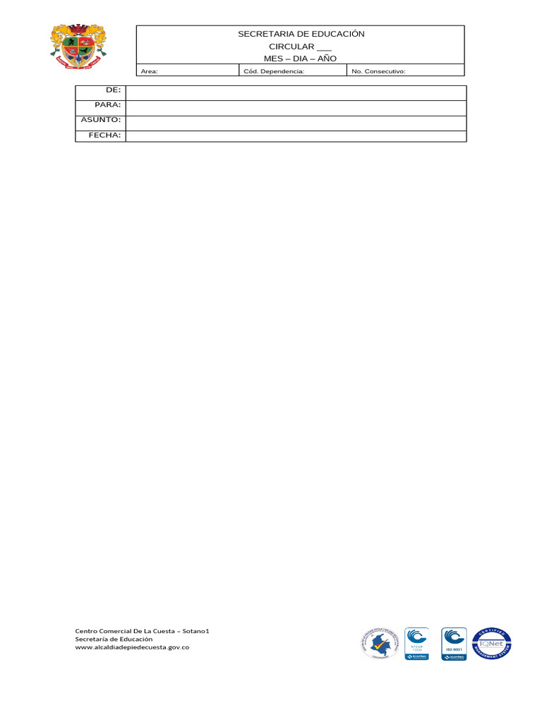 Formato Circular | PDF