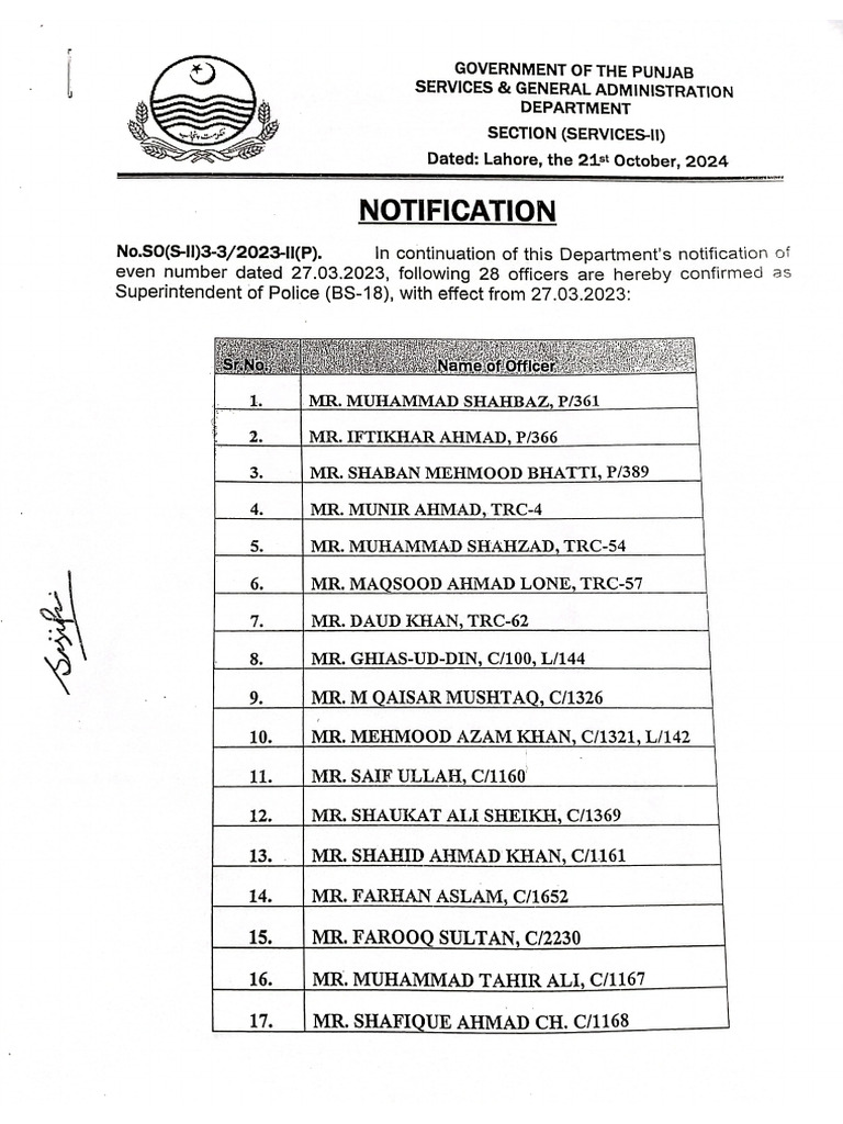 Confirmation of SPs | PDF