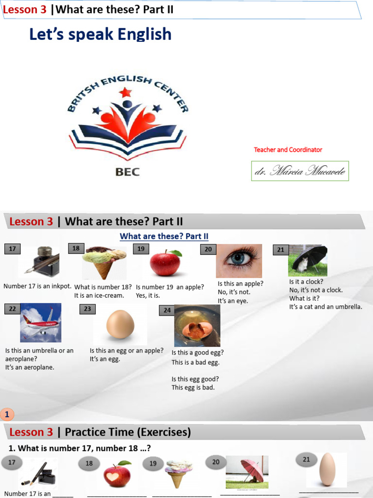 Lesson 03 - Ingles Iniciantes | PDF | Linguistics | Languages