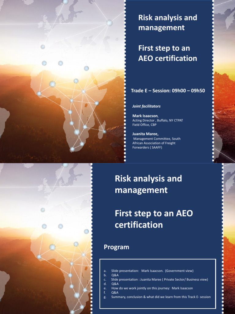 AEO Certification Risk Analysis Tools | PDF | Computer Security | Security
