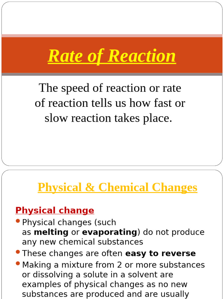 Factors Influencing Reaction Rates | PDF | Reaction Rate | Catalysis