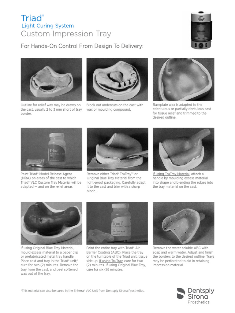 Triad Custom Tray - Tech Sheet - EN | PDF | Materials | Secondary ...