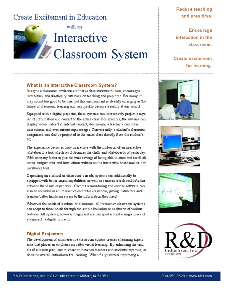 Interactive Classroom Systems | PDF | Classroom | Display Resolution