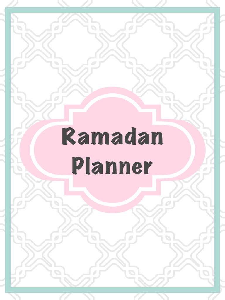 Ramadan Planner and Tips Guide | PDF | Prophets And Messengers In Islam ...