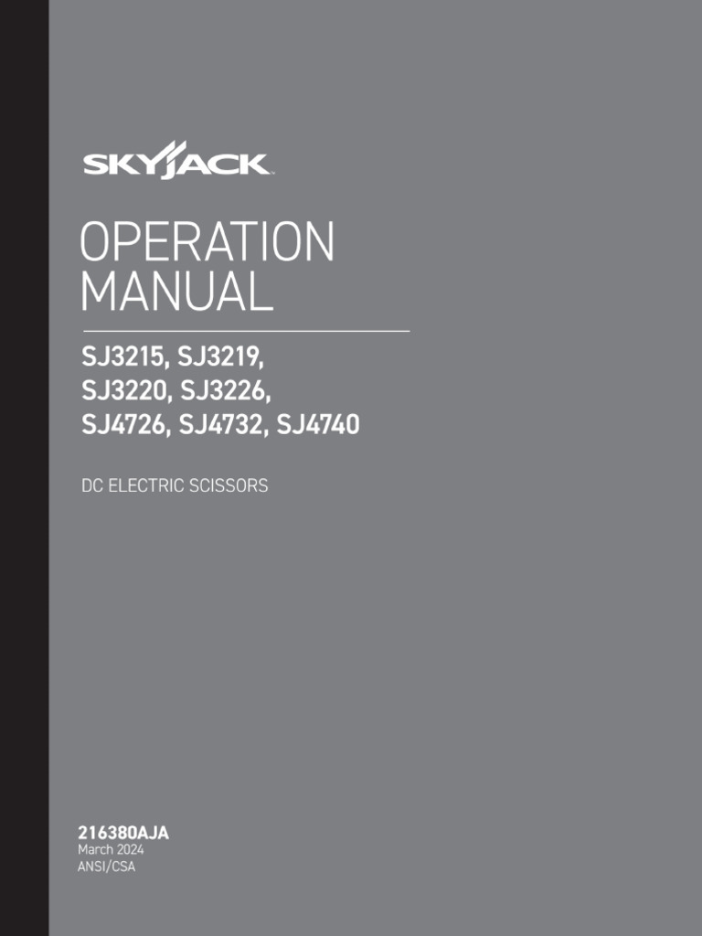 Document - Skyjack Documentation | PDF