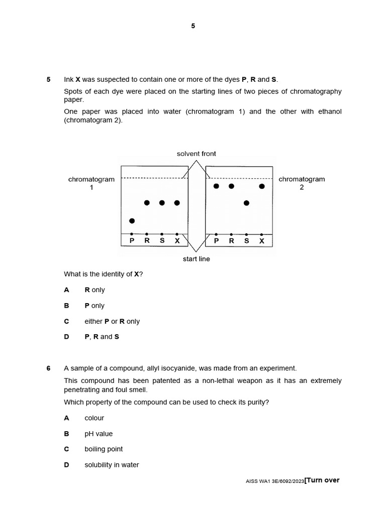 AISS 2023 Sec 3 Express WA1 Question Paper (Dragged) 5 | PDF