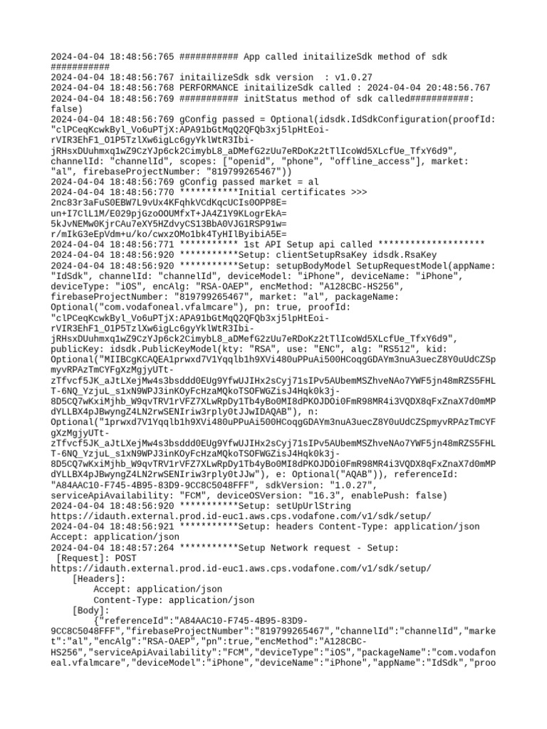 Id SDK Logs | PDF | Computer Science | Cyberwarfare