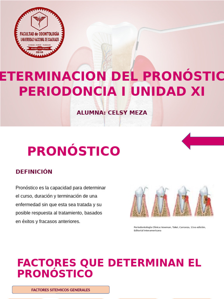 Pronóstico en Periodoncia: Factores Clave | PDF | Cuidado de la salud ...