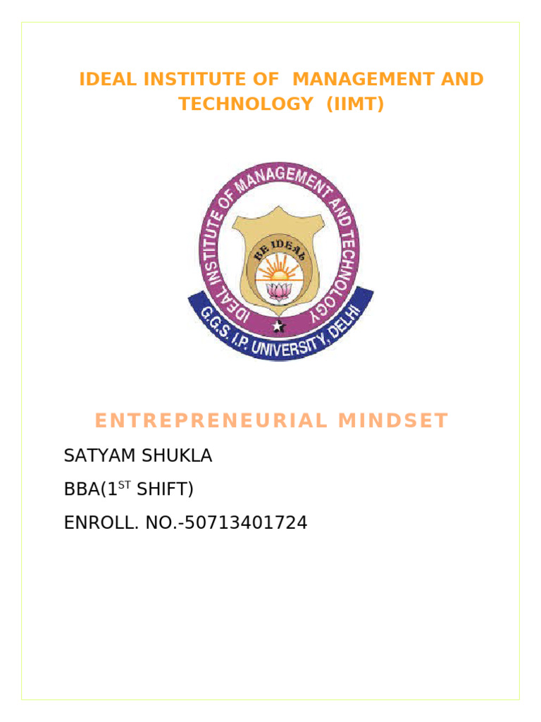 IIMT COVER PAGE | PDF