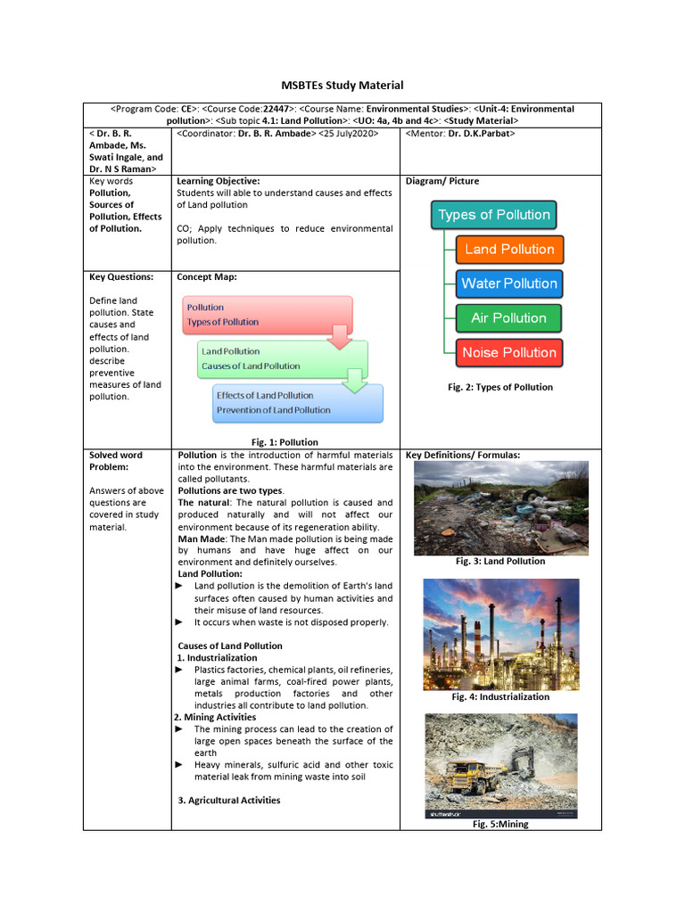 EVS - CO-4 - Study Material | PDF | Water Purification | Sewage Treatment