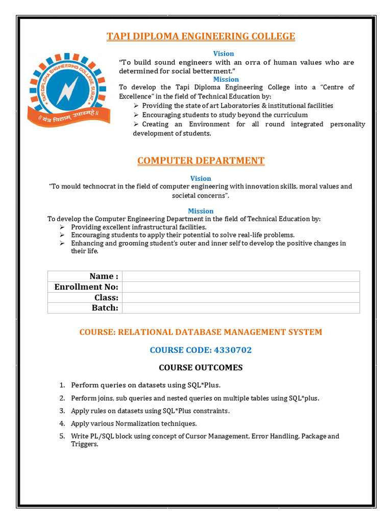 student file Front PAGE | PDF