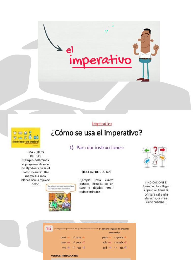 Aula Imperativo Español | PDF
