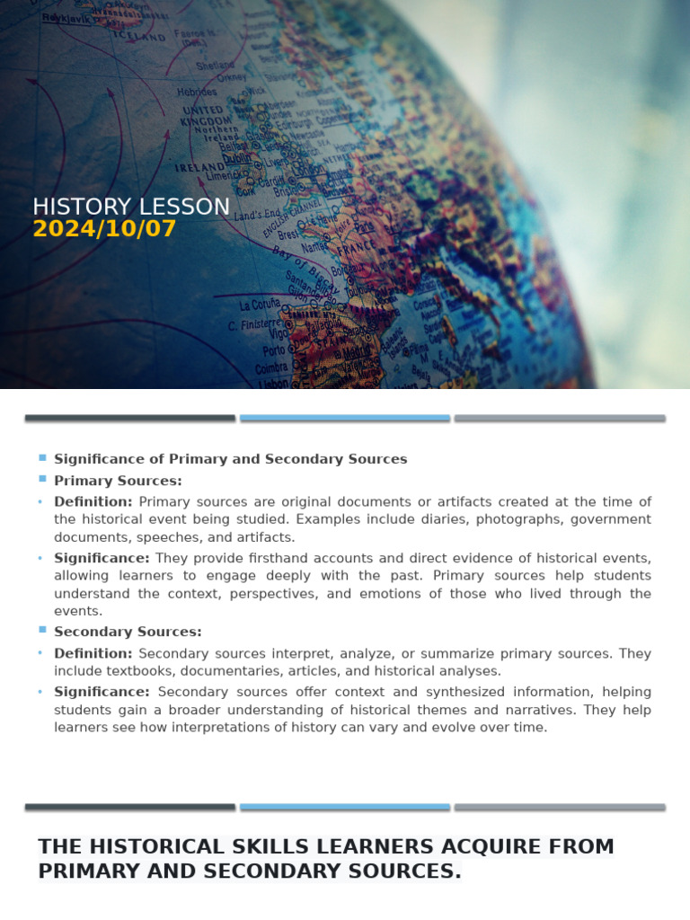 History Lesson | PDF