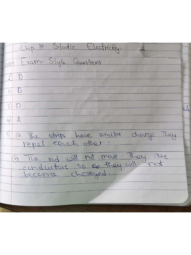 Chp 17 and 18 Exam Style Questions | PDF