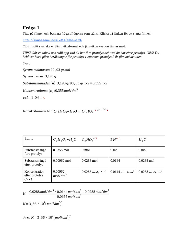 Kemi2 U2 Amanda Lundin | PDF