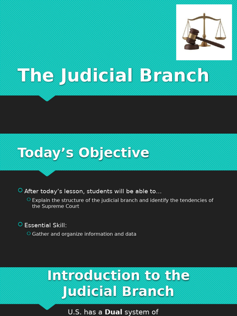 Judicial Branch PPT | PDF | Appeal | Appellate Court