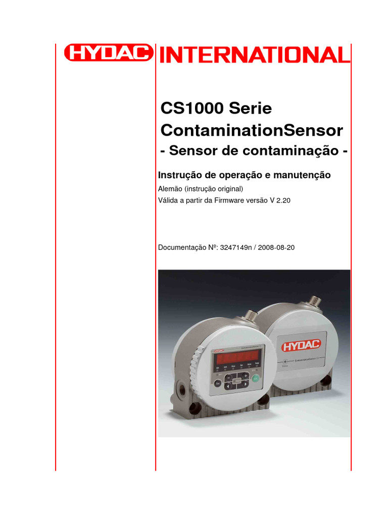 Manual CS1000 | PDF | Pressão | Parafuso