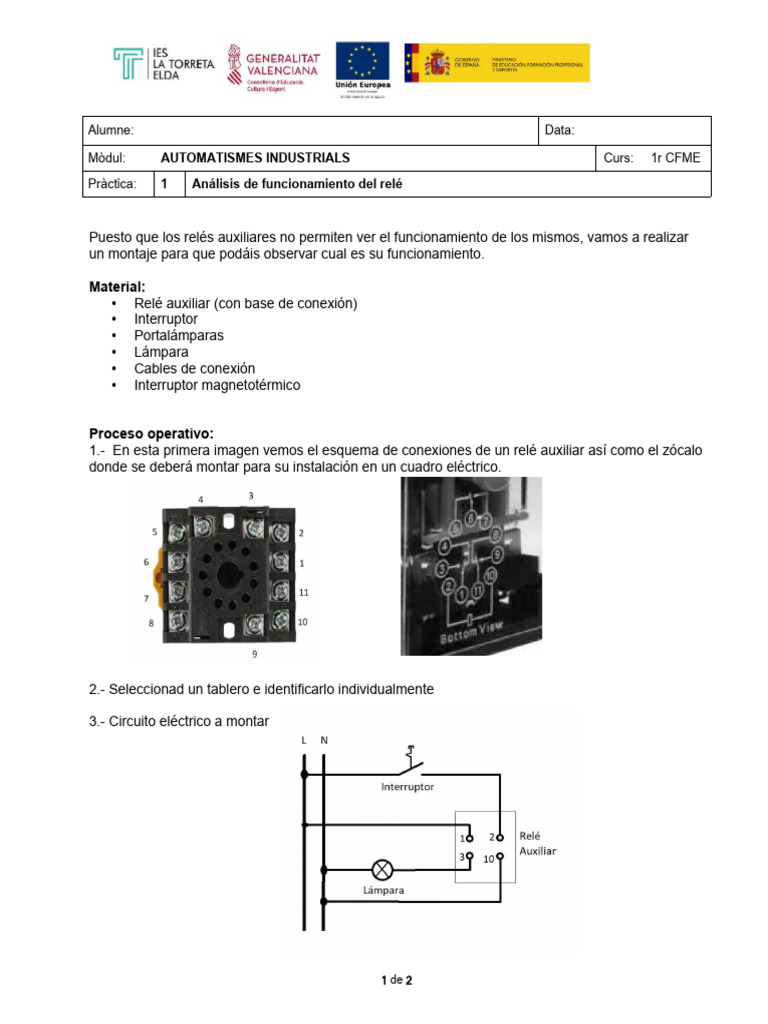 1 Practica Analisi Rele | PDF