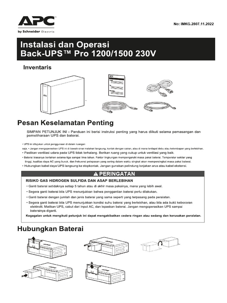 FINAL26 - IMKG.2807.11.2022 - Manual Book DONE Back-UPS™ Pro 1200-1500 230V - EN990-3889C - 8 ...