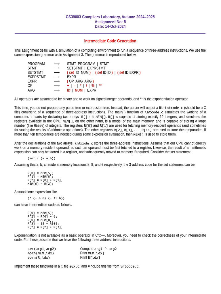 A5 | PDF | Variable (Computer Science) | Integer (Computer Science)