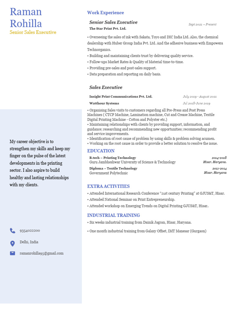 Naukri RamanRohilla (6y 0m) | PDF