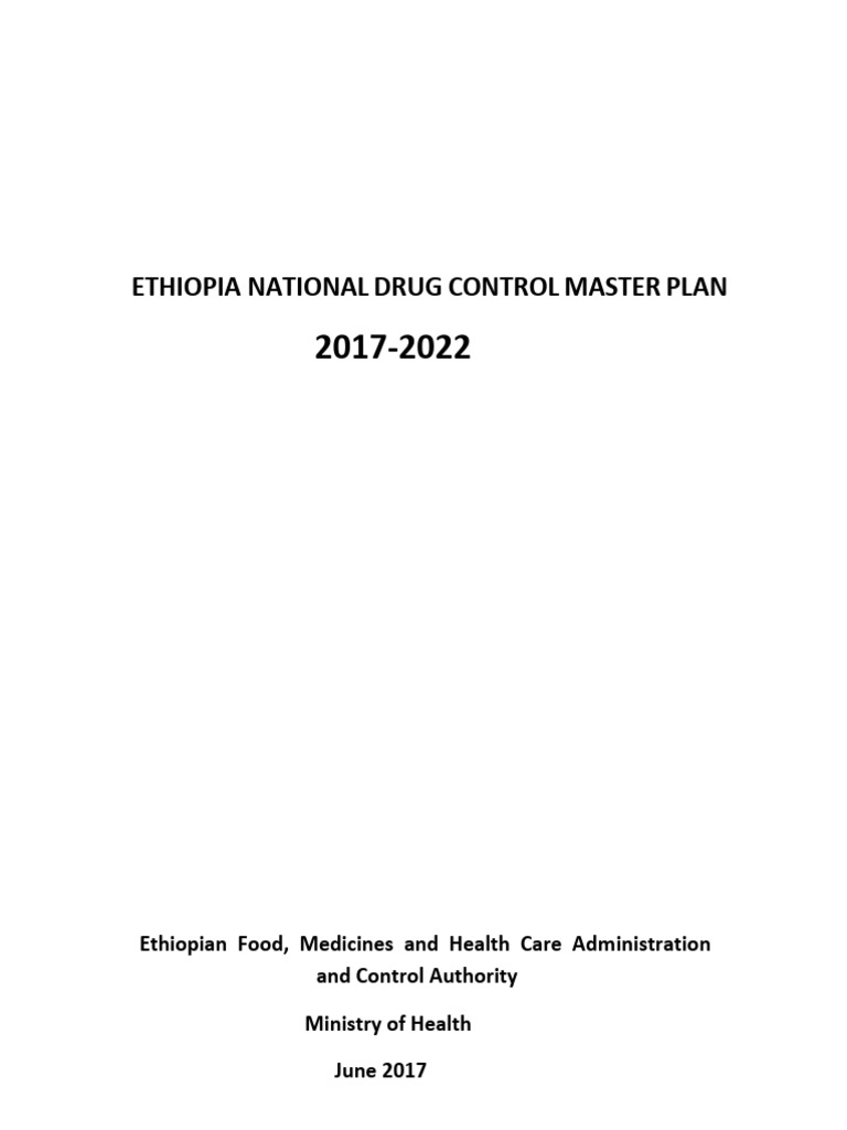 Ethiopia National Drug Master Plan 2017-2022 | PDF | Substance Abuse ...