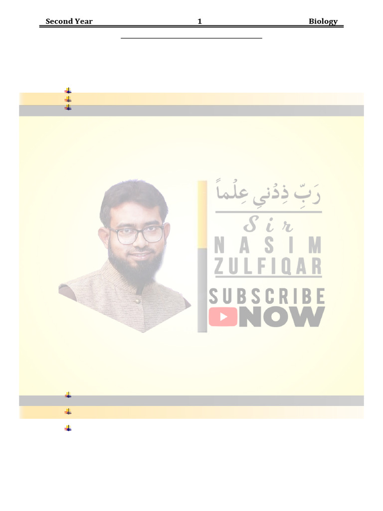 XII Biology (Sir Nasim Zulfiqar) | PDF | Muscle Contraction | Skeleton