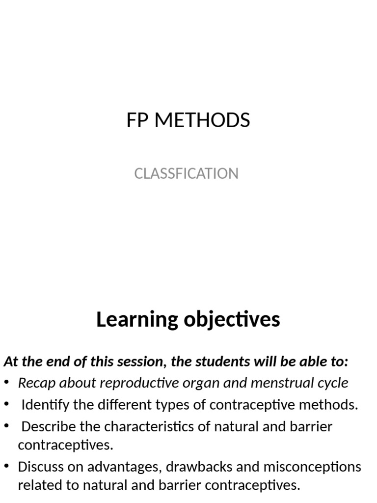 FP 4 2ND Yr | PDF | Menstrual Cycle | Uterus