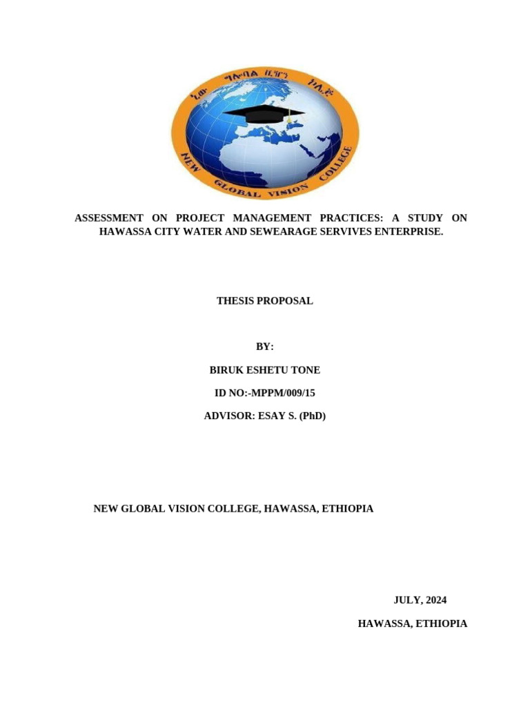 Biruk Eshetu Proposal | PDF | Project Management | Thesis