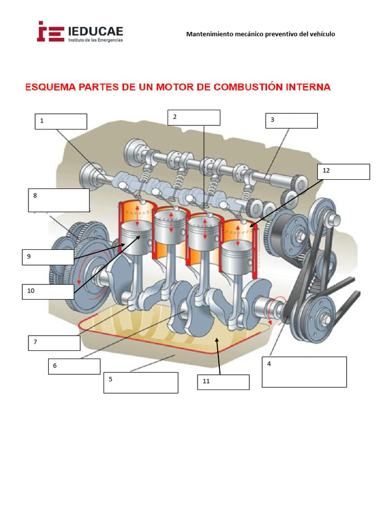 Partes Del Motor de Combustión Interna | PDF
