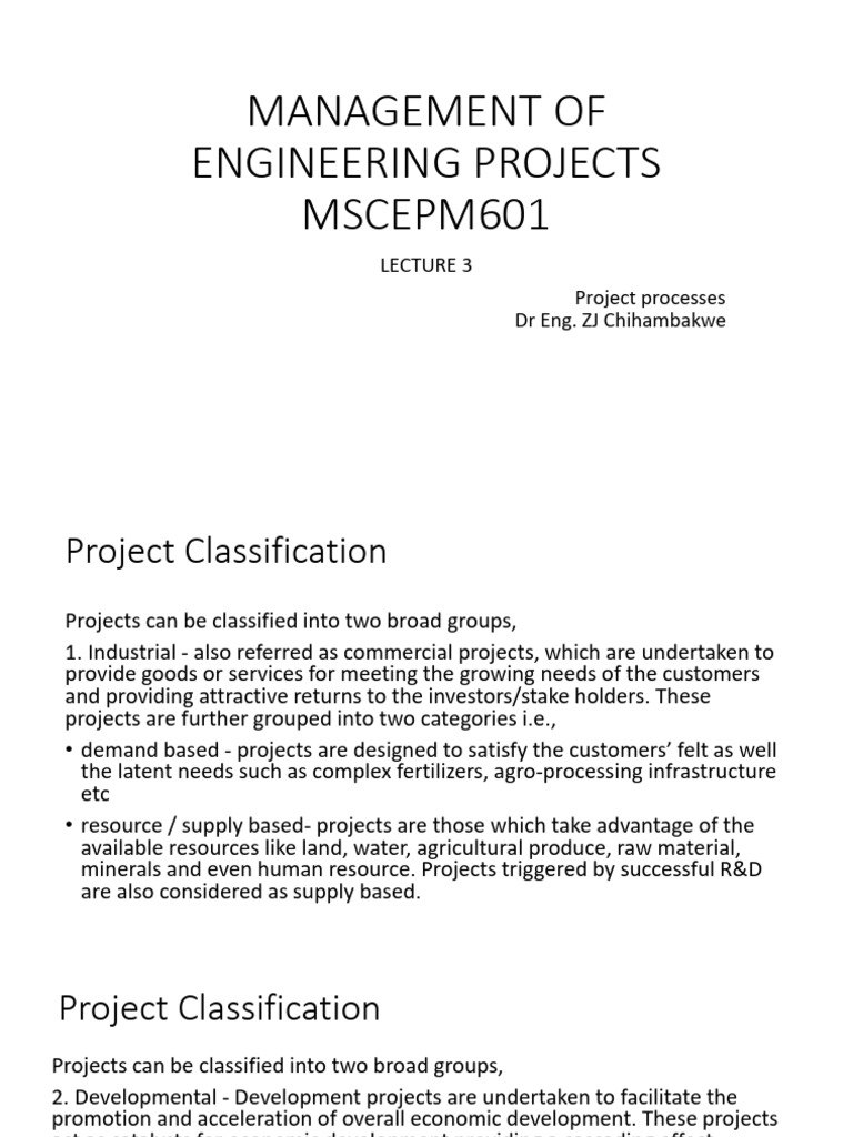 Lecture 3 Project Processes | PDF | Project Management | System