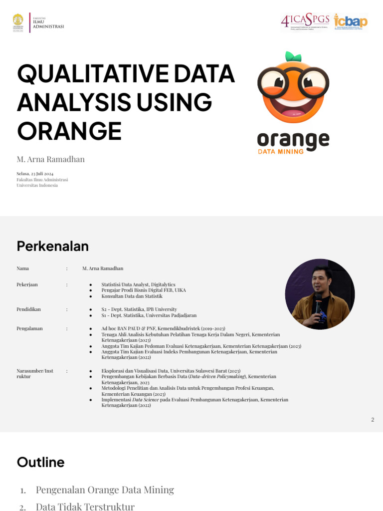 Analisis Data Kualitatif dengan Orange | PDF