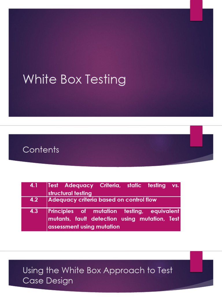White Box Testing | PDF | Software Testing | Computer Program