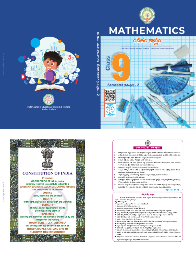 9 Maths SEM-2 Textbook | PDF | Triangle | Euclidean Geometry