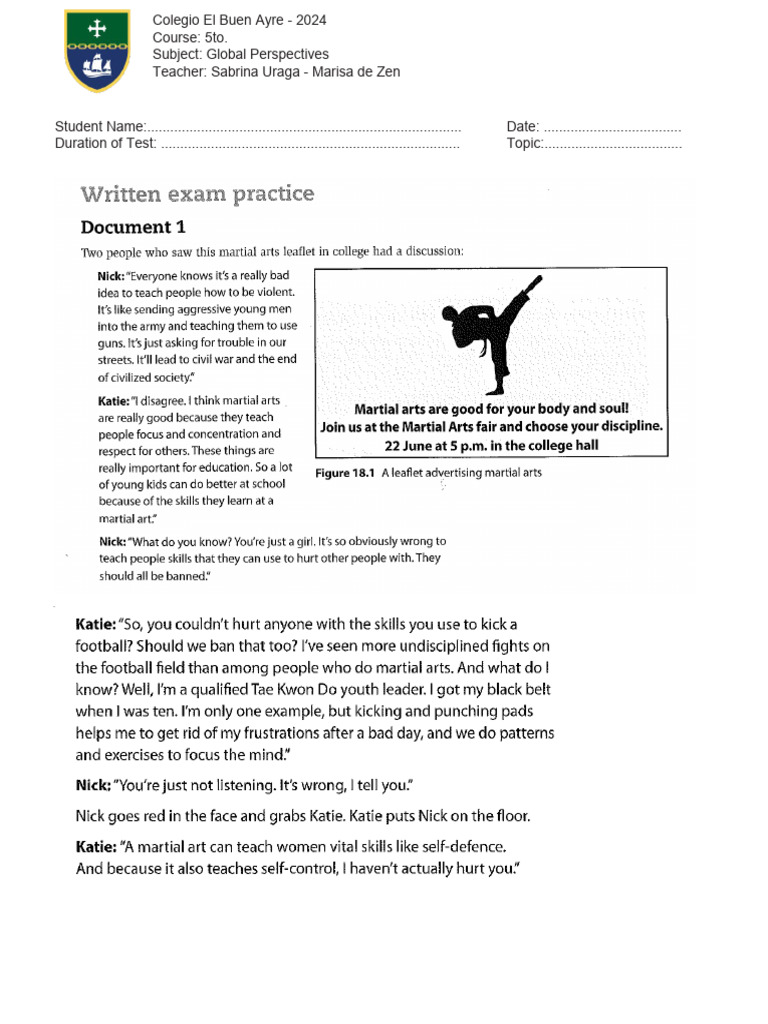 Written Exam Practice | PDF