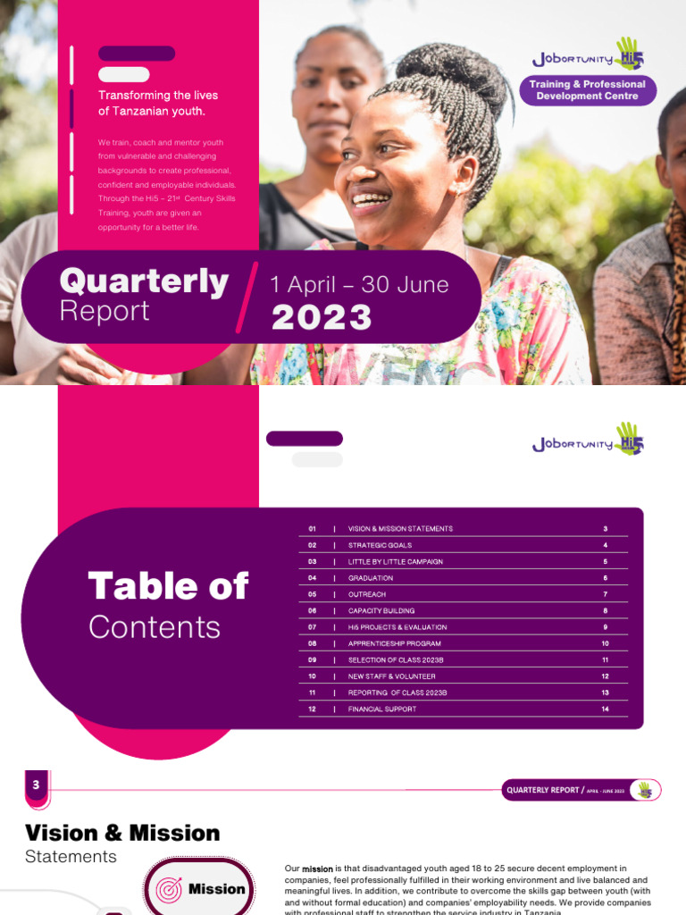 Quarterly Report 2 - April - June 2023 | PDF | Mentorship