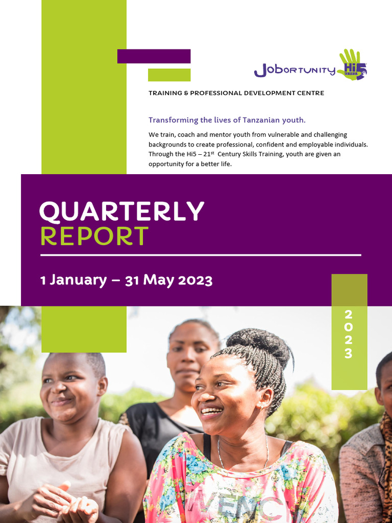 Quarterly Report 1 - Jan - May 2023 | PDF | Mentorship | Educational ...