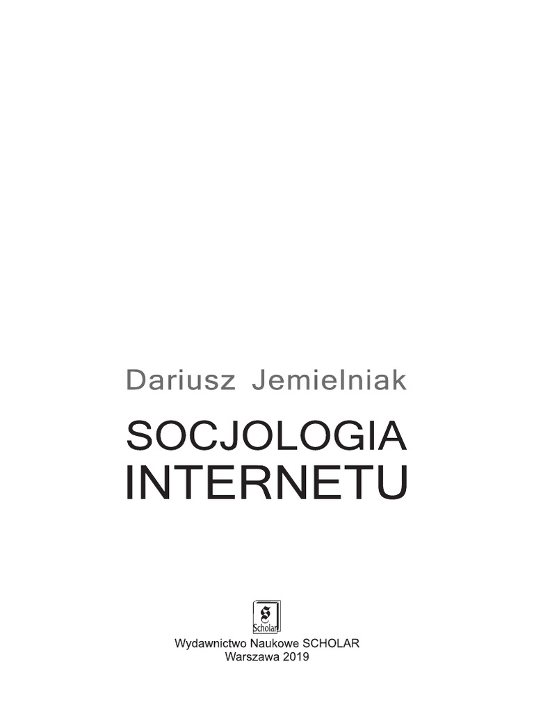 Socjologia Internetu-2 | PDF