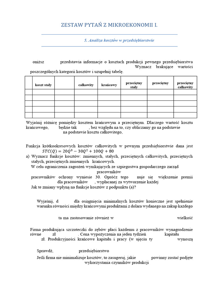 Zestaw - Zadan | PDF