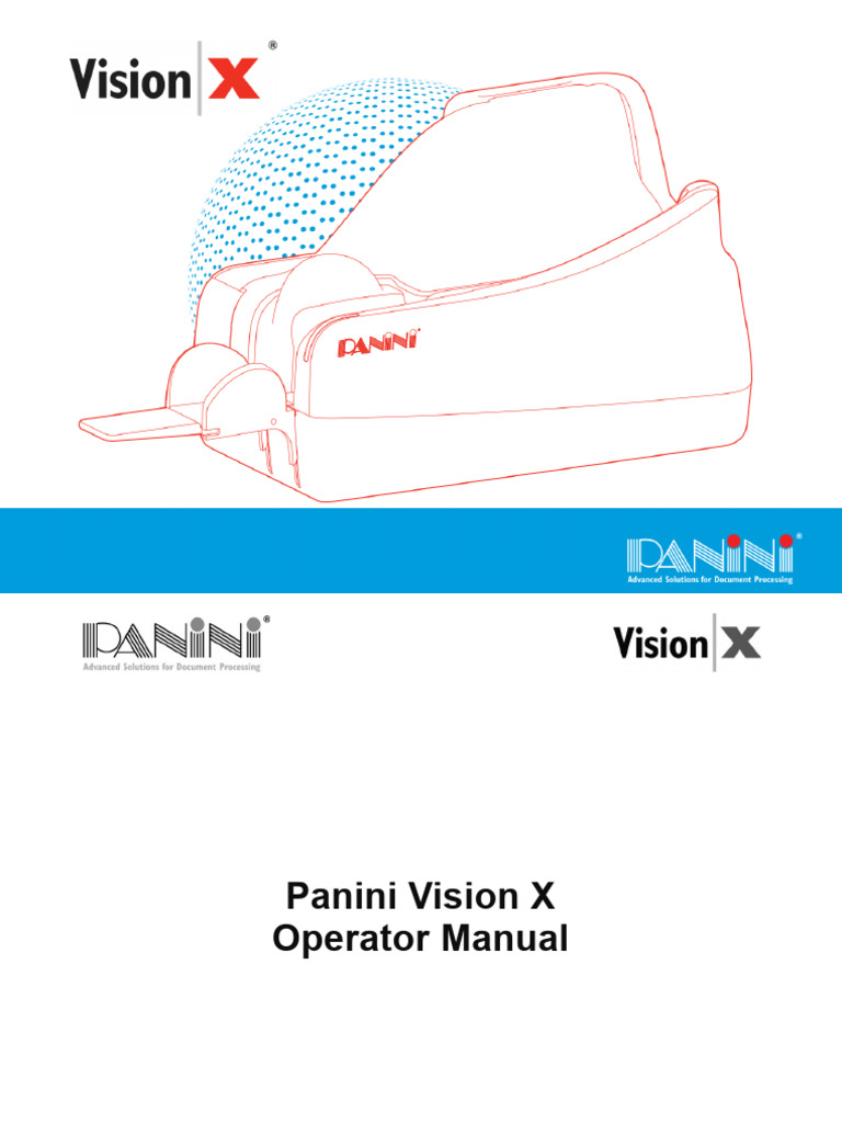 Panini VisionX Operator Manual | PDF | Electrical Connector | Image Scanner