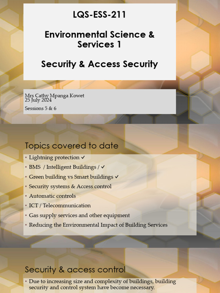 Session 5 0 6 Security 0 Access Control | PDF | Security Alarm ...