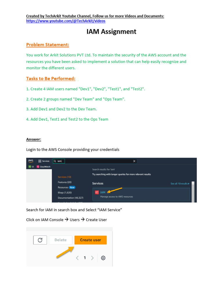 IAM Assignment | PDF