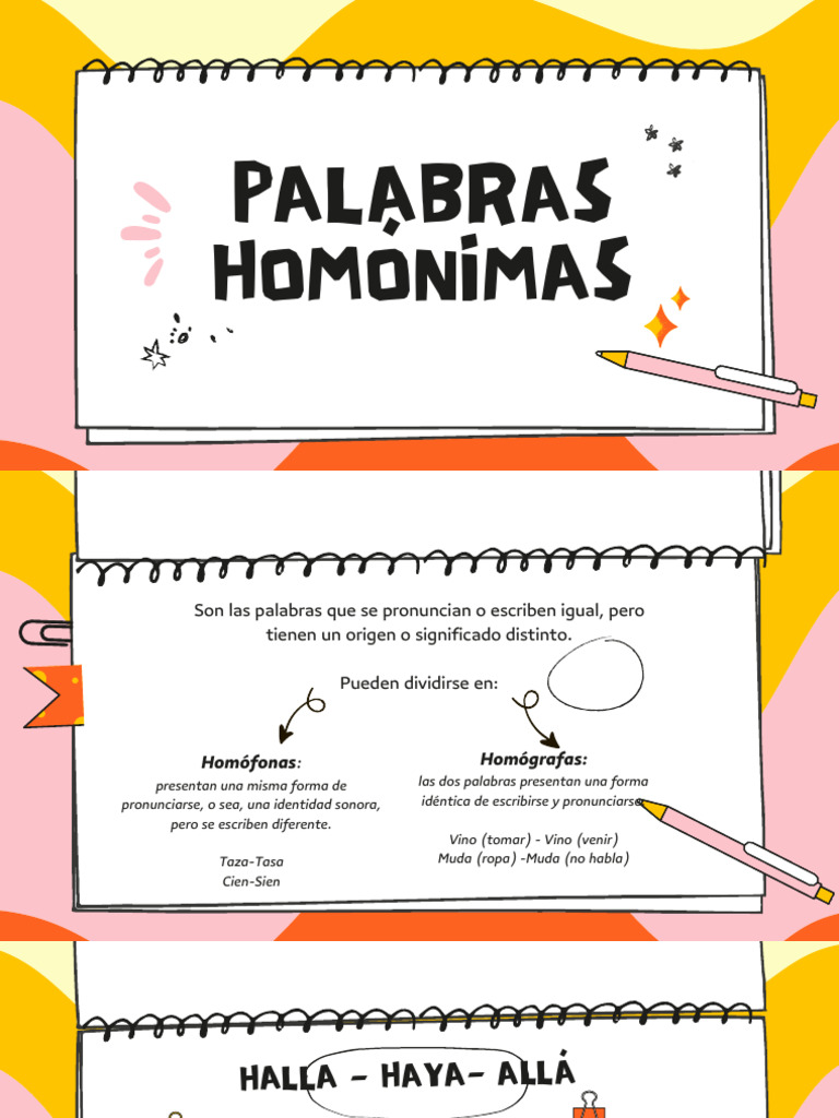 Palabras Homónimas | PDF