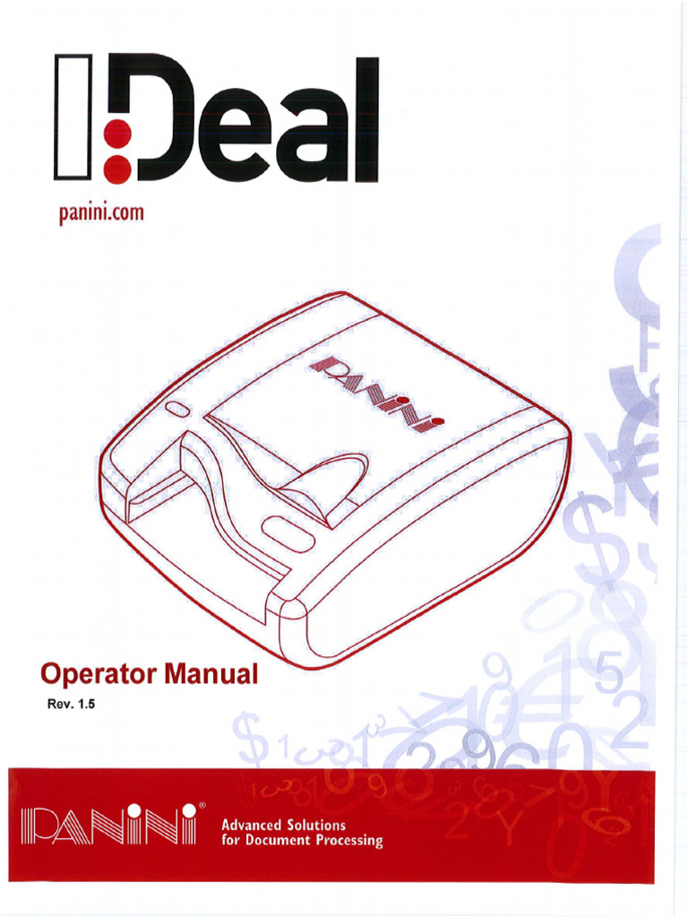 Panini IDeal User Manual | PDF