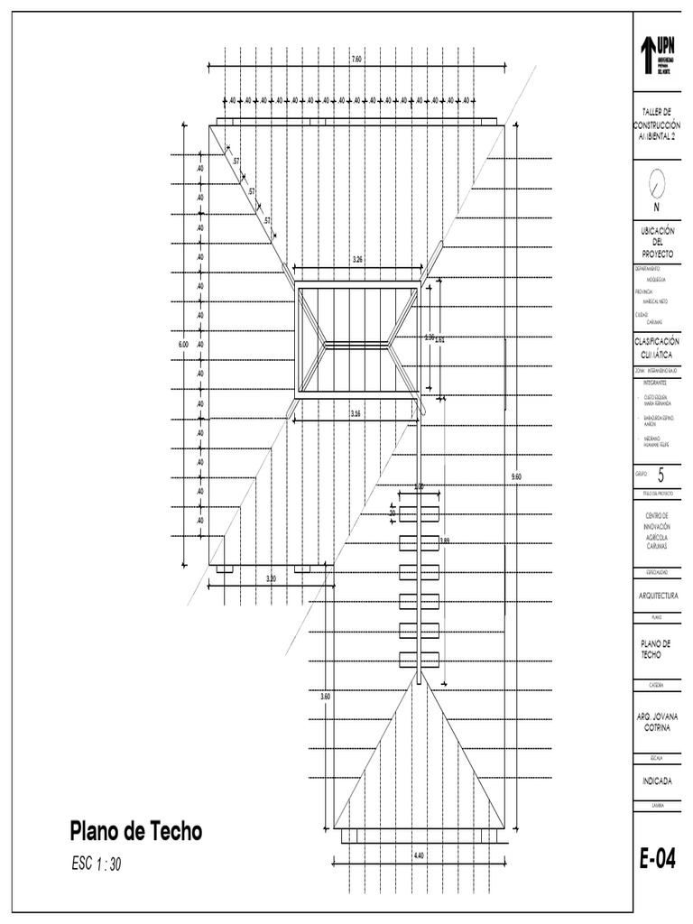 A04 Plano de Techo | PDF