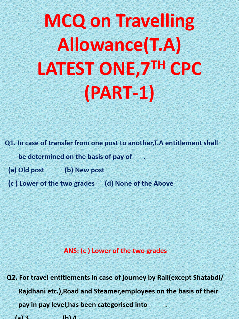 MCQ TA (PART-1) - Merged | PDF
