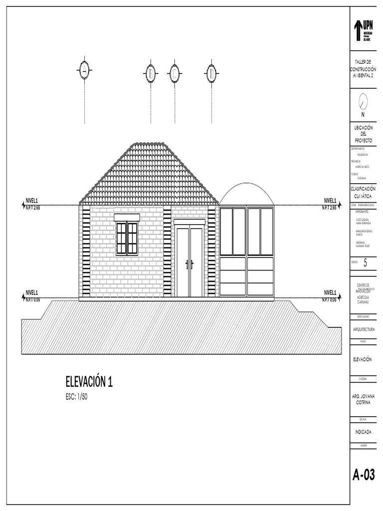 A03 Elevación | PDF